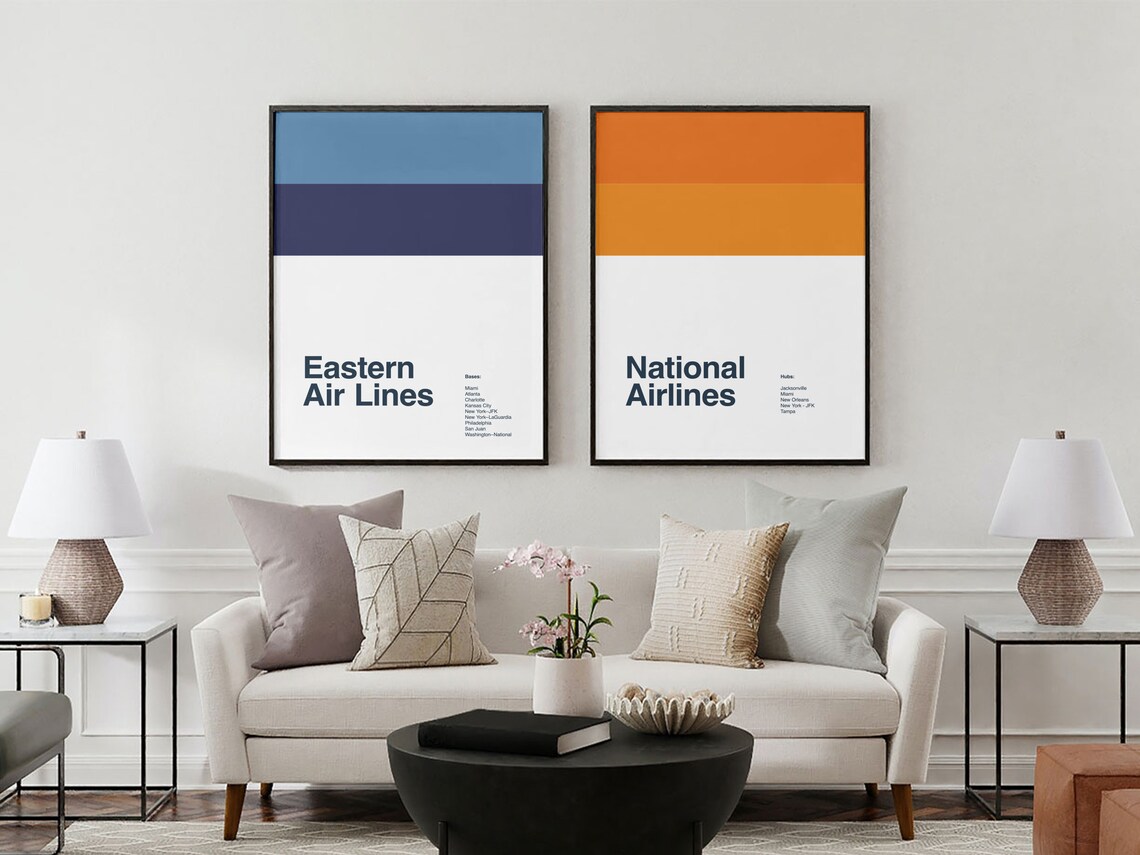 National Airlines / Airline Poster / Airplane Decor / Airline Wall Art ...