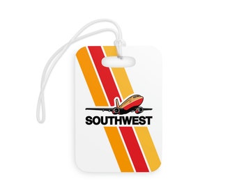 Southwest Airlines Inspired Retro Herb's Crew ™ Luggage Tag. - Etsy