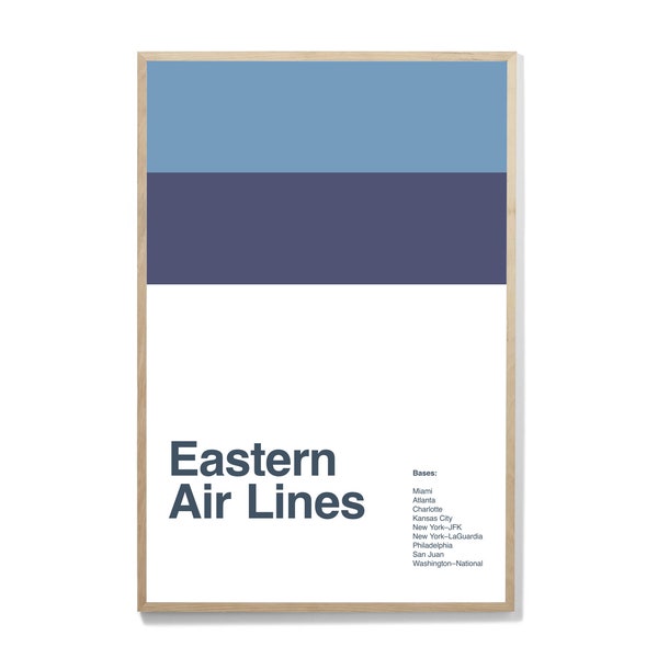 Eastern Airlines Retro Poster - Etsy