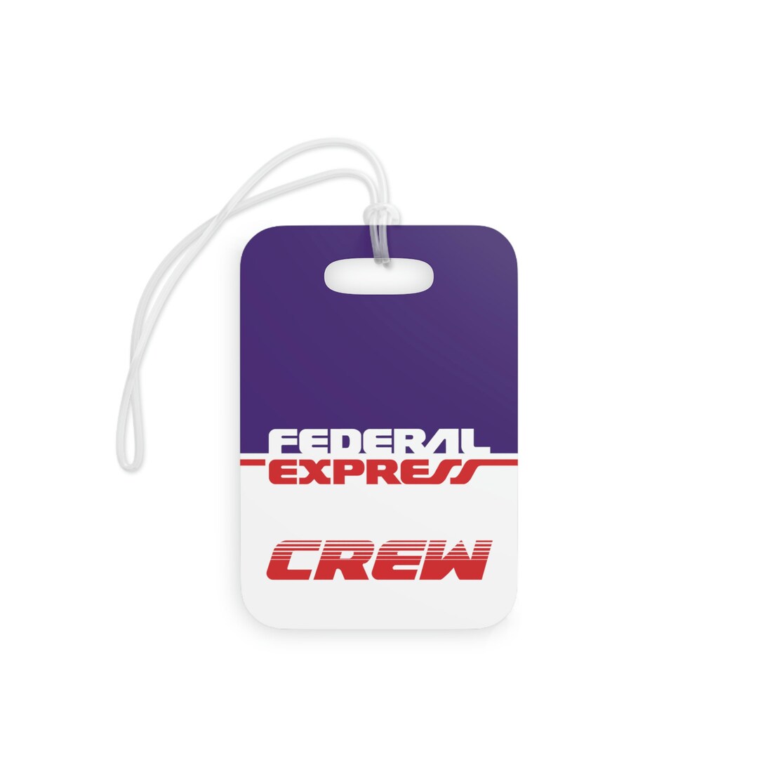 Fedex / Crew Luggage Tag / Bag Tag / Travel Tag / Pilot Crew Tag ...