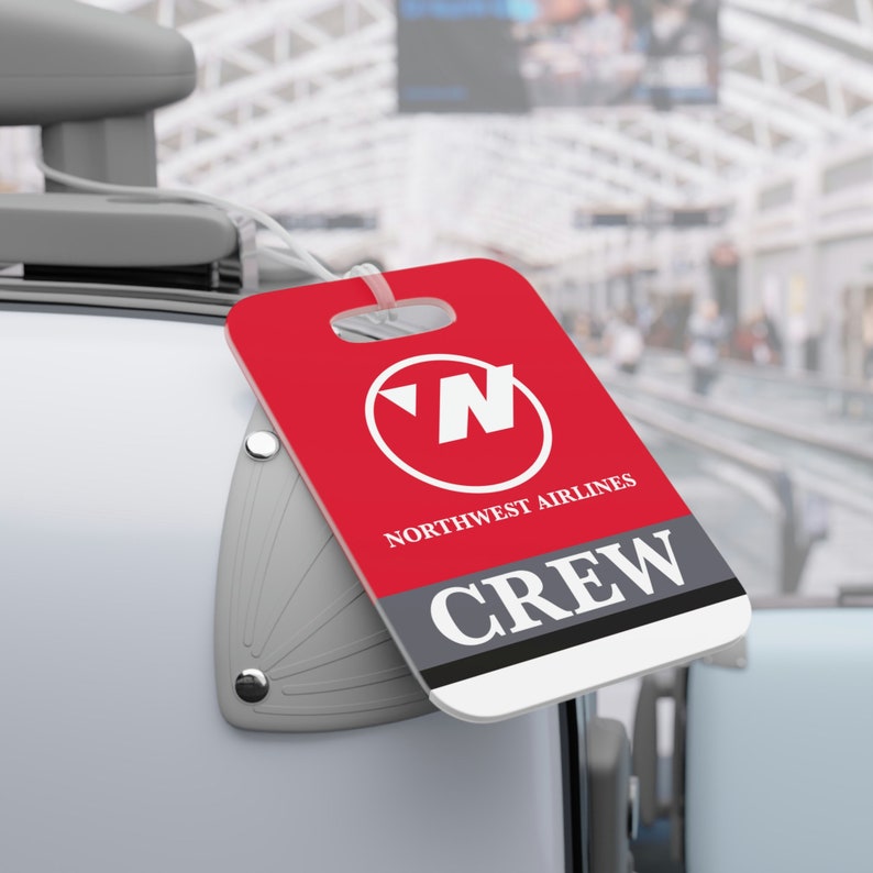 Northwest Airlines / Crew Luggage Tag / Bag Tag / Travel Tag / Pilot ...