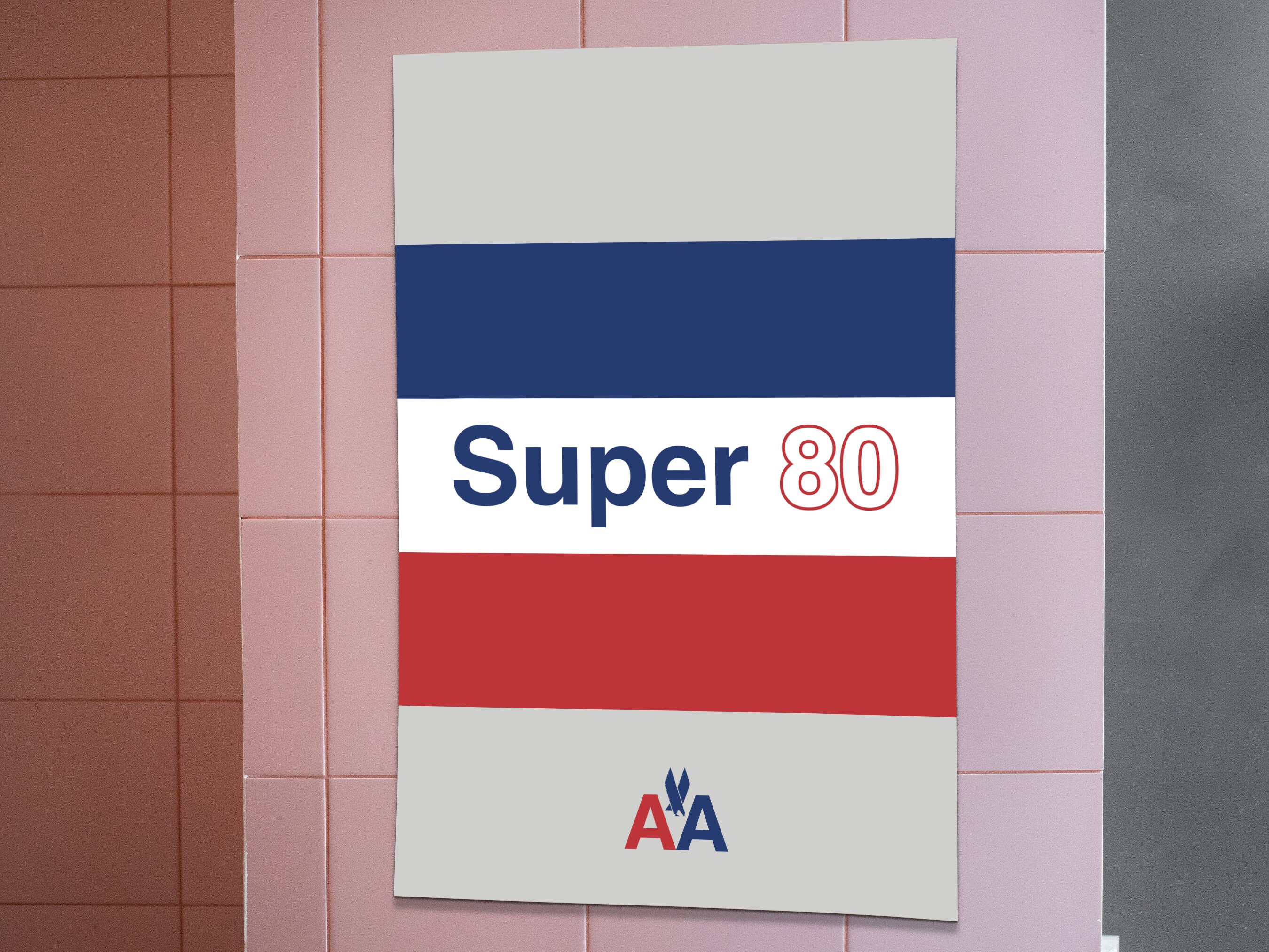 American Airlines - Retro Airplane Livery Art - Mcdonnell Douglas MD-80 ...