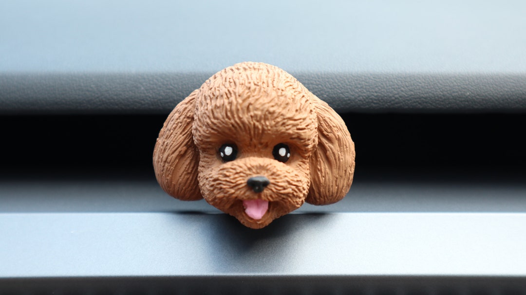 Toy Poodle Car Scented Plaster Vent Clip: Dog-shaped Air Freshener - Etsy