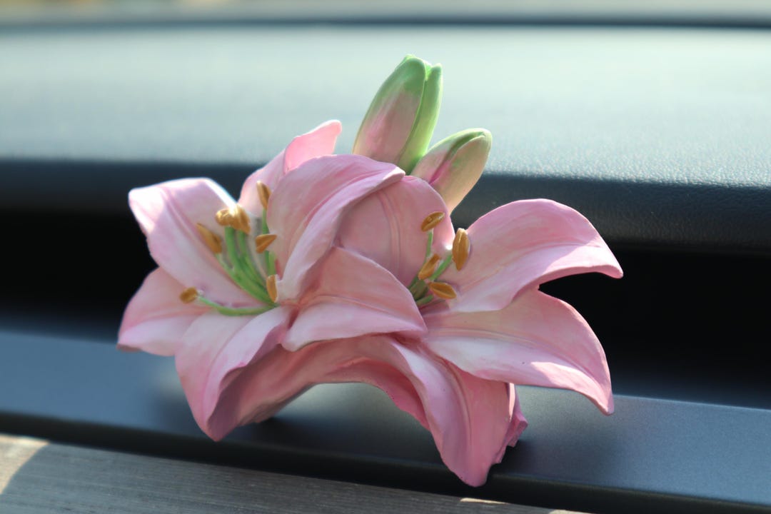 Lily Car Scented Plaster Vent Clip: Floral Car Accessory - Etsy