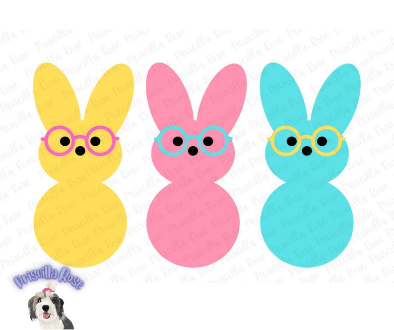 Peeps SVG JPG PNG Digital Download Easter Cut File - Etsy