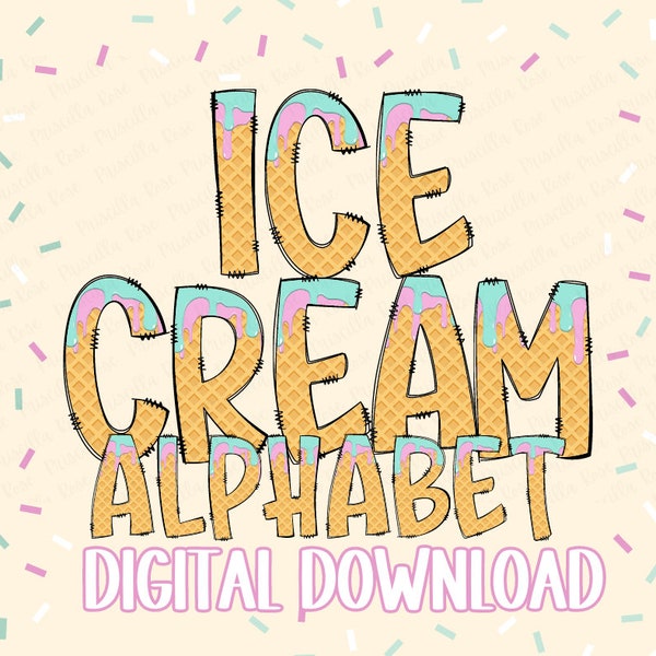 Ice Cream Letters - Etsy