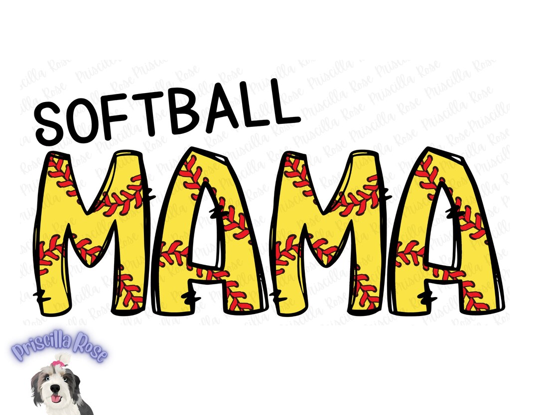 Softball Mama SVG JPG PNG Digital Download Cut File - Etsy