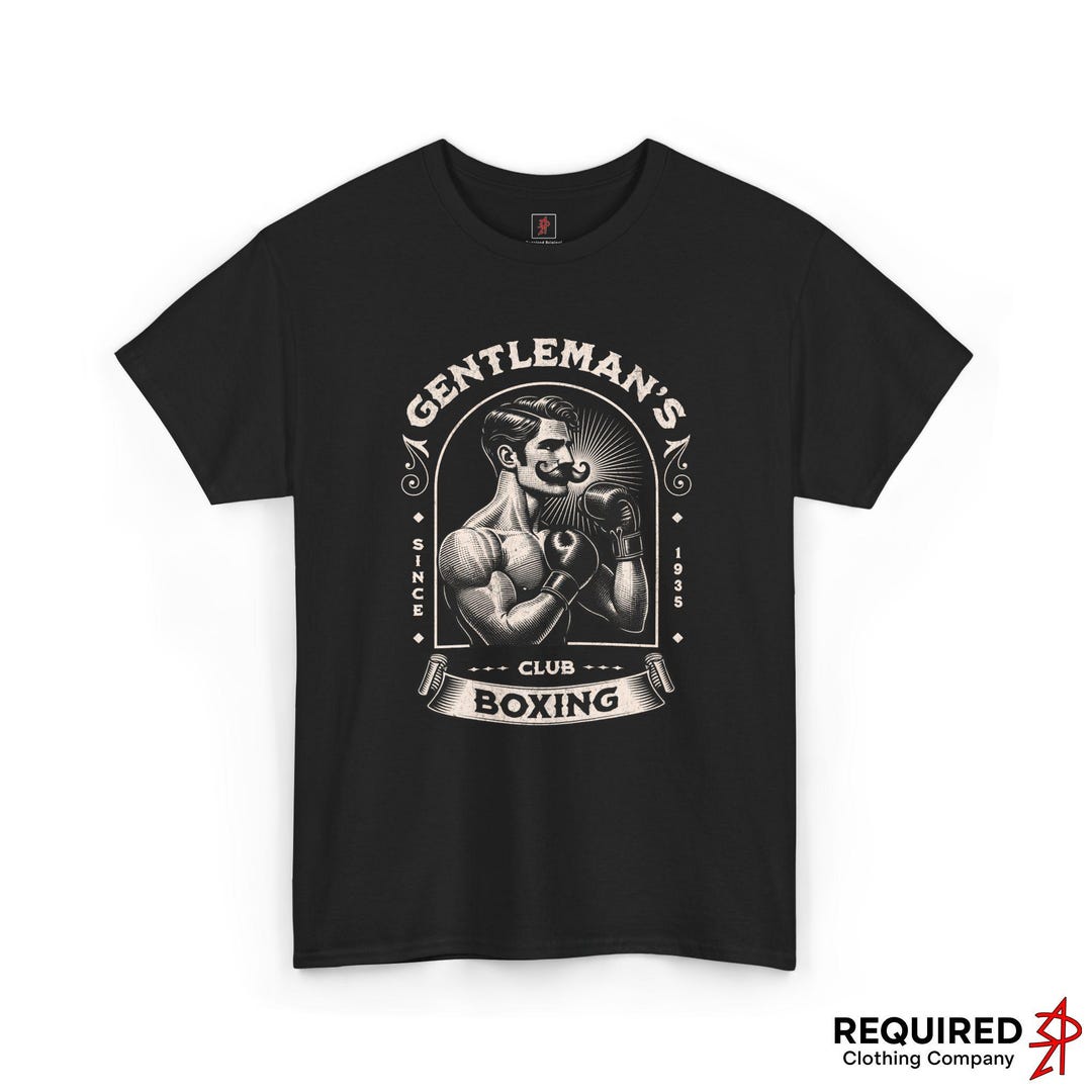 T-shirt Gentleman's Boxing Club Tee Vintage 1920s Boxing Design - Etsy