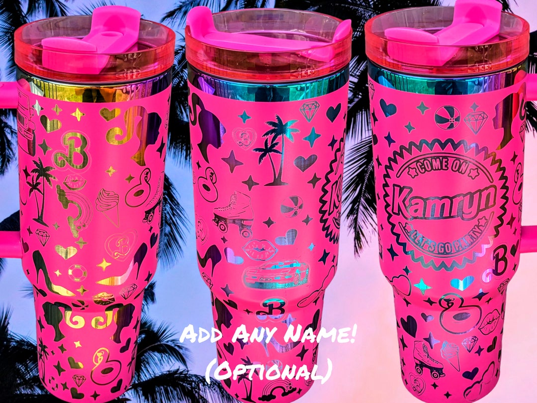 BarBee Girl Laser gravierte 40 Unzen TUMBLER Fügen Sie einen beliebigen ...