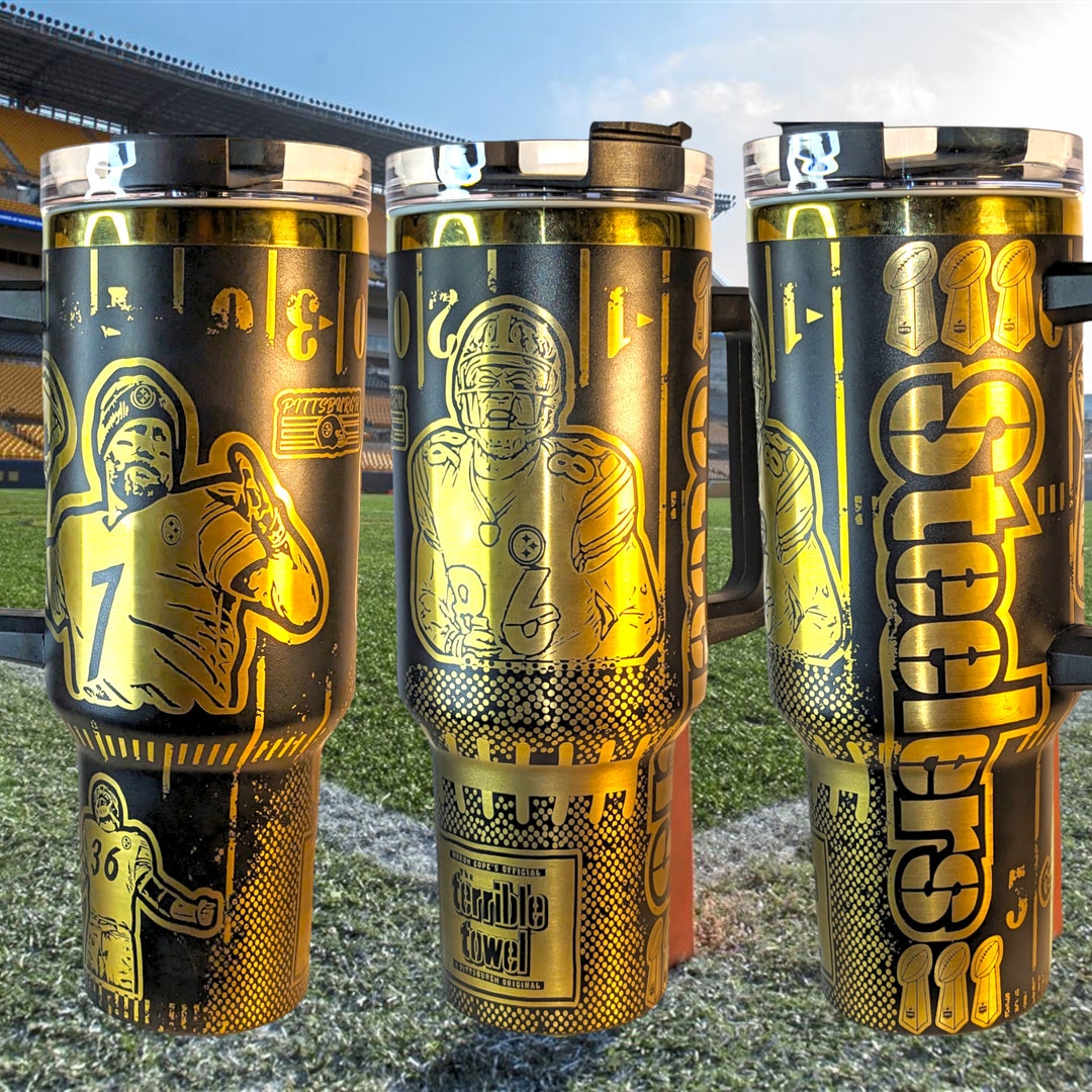 Pittsburgh Steelers Legends Tumbler: 40oz Laser Engraved Cup - Etsy