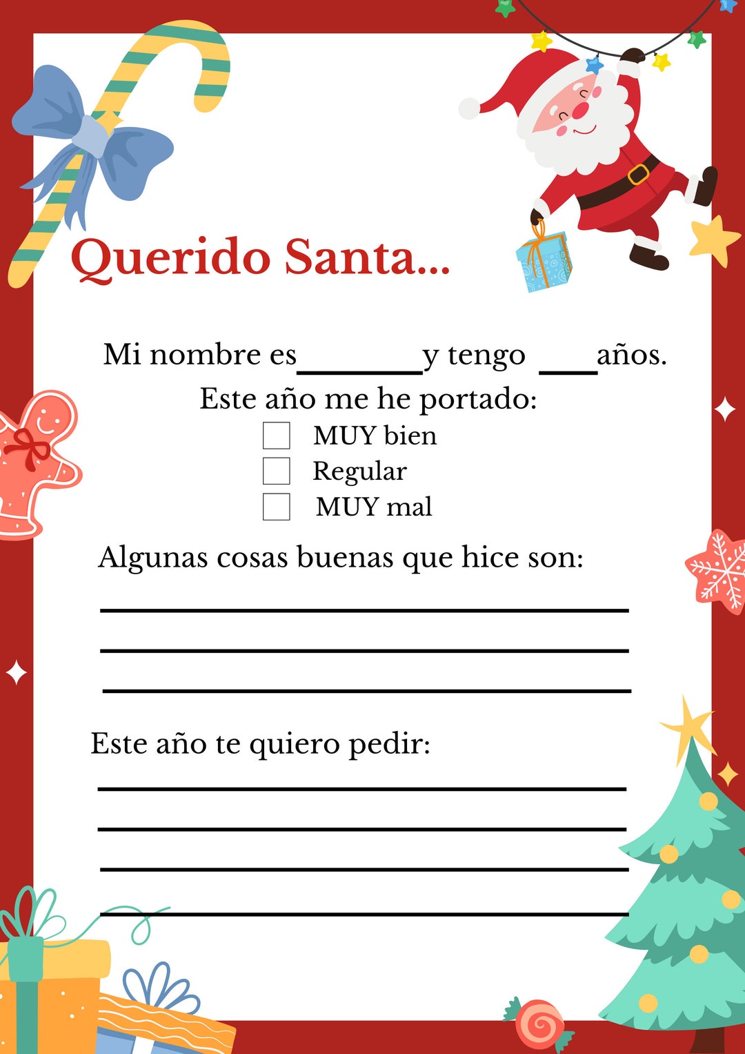 Carta Para Santa - Etsy