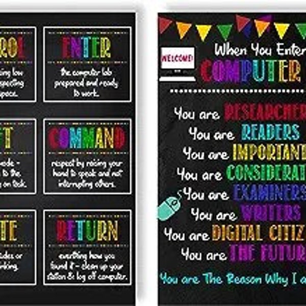 Computer Lab Decor - Etsy