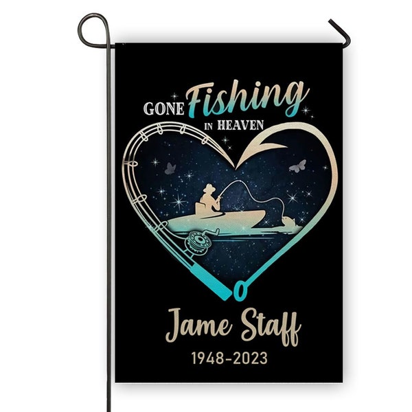 Fishing in Heaven Memorial Svg - Etsy