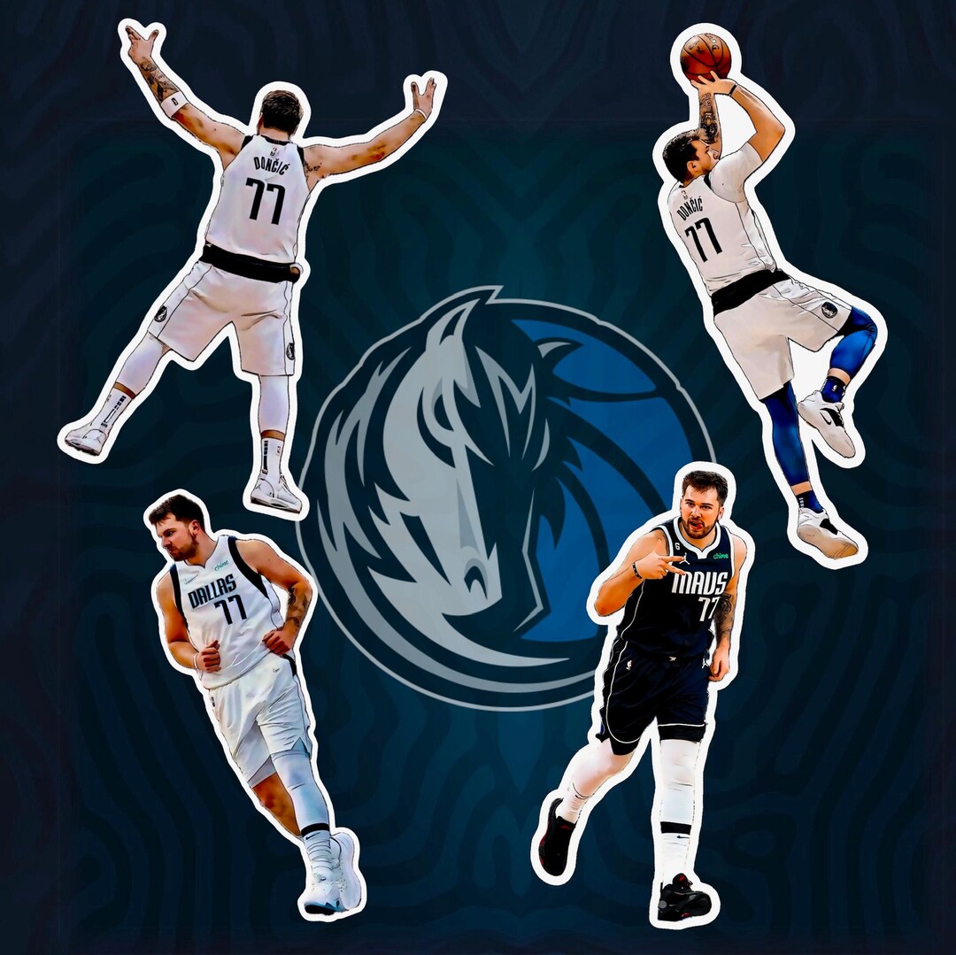 Luka Doncic Sticker Pack, Sticker Waterproof, Durable, Dallas Mavericks ...