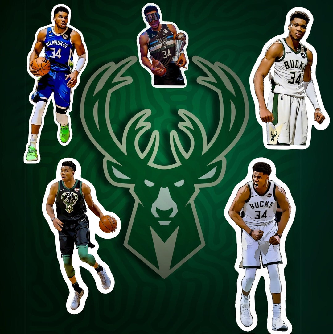Giannis Antetokounmpo Sticker Pack, Giannis Sticker Waterproof, Durable ...