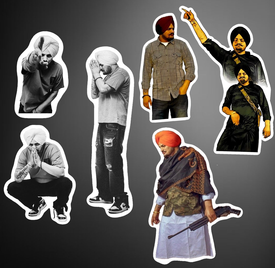 Sidhu Moose Wala Stickers Waterproof, Durable, Custom, Thapi - Etsy