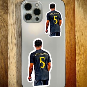 Jude Bellingham Real Madrid Sticker Pack Waterproof, Durable, Soccer ...