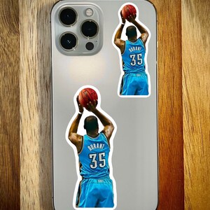 Kevin Durant Sticker Pack Waterproof, Durable, for Laptop, Bottles, OKC ...