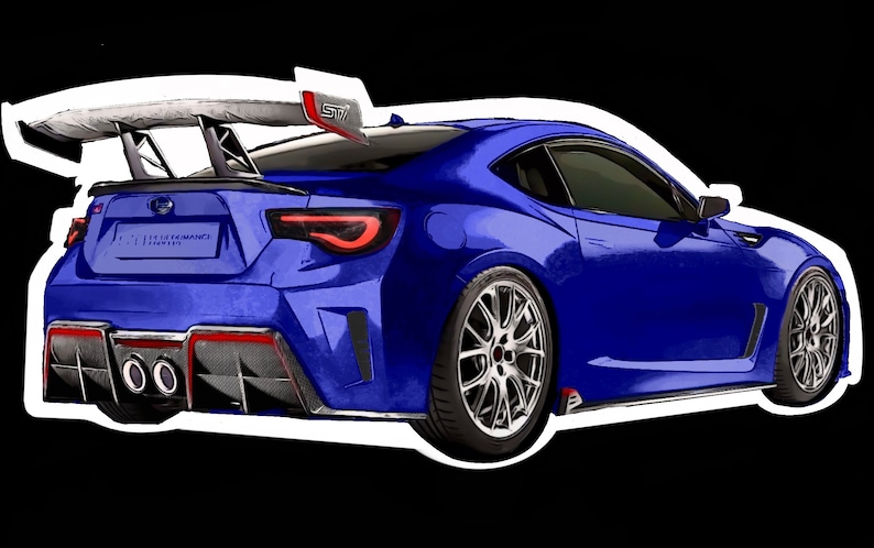 Subaru BRZ, Toyota 86, Scion FR-S Sticker Waterproof, Durable, Custom ...