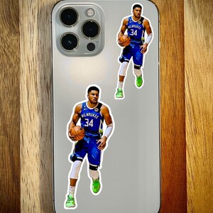 Giannis Antetokounmpo Sticker Pack, Giannis Sticker Waterproof, Durable ...