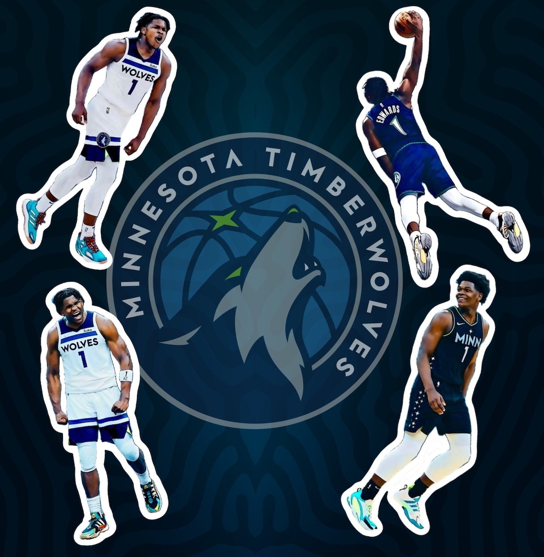 Anthony Edwards Sticker Pack, Sticker Waterproof, Durable, Dallas ...