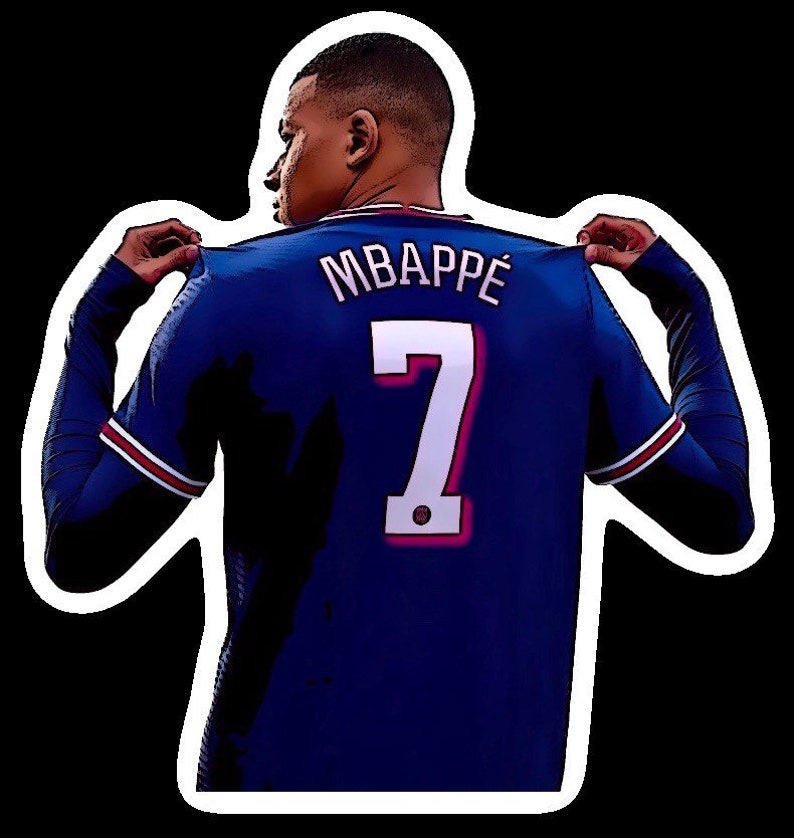 Kylian Mbappé Sticker Waterproof Durable Custom - Etsy