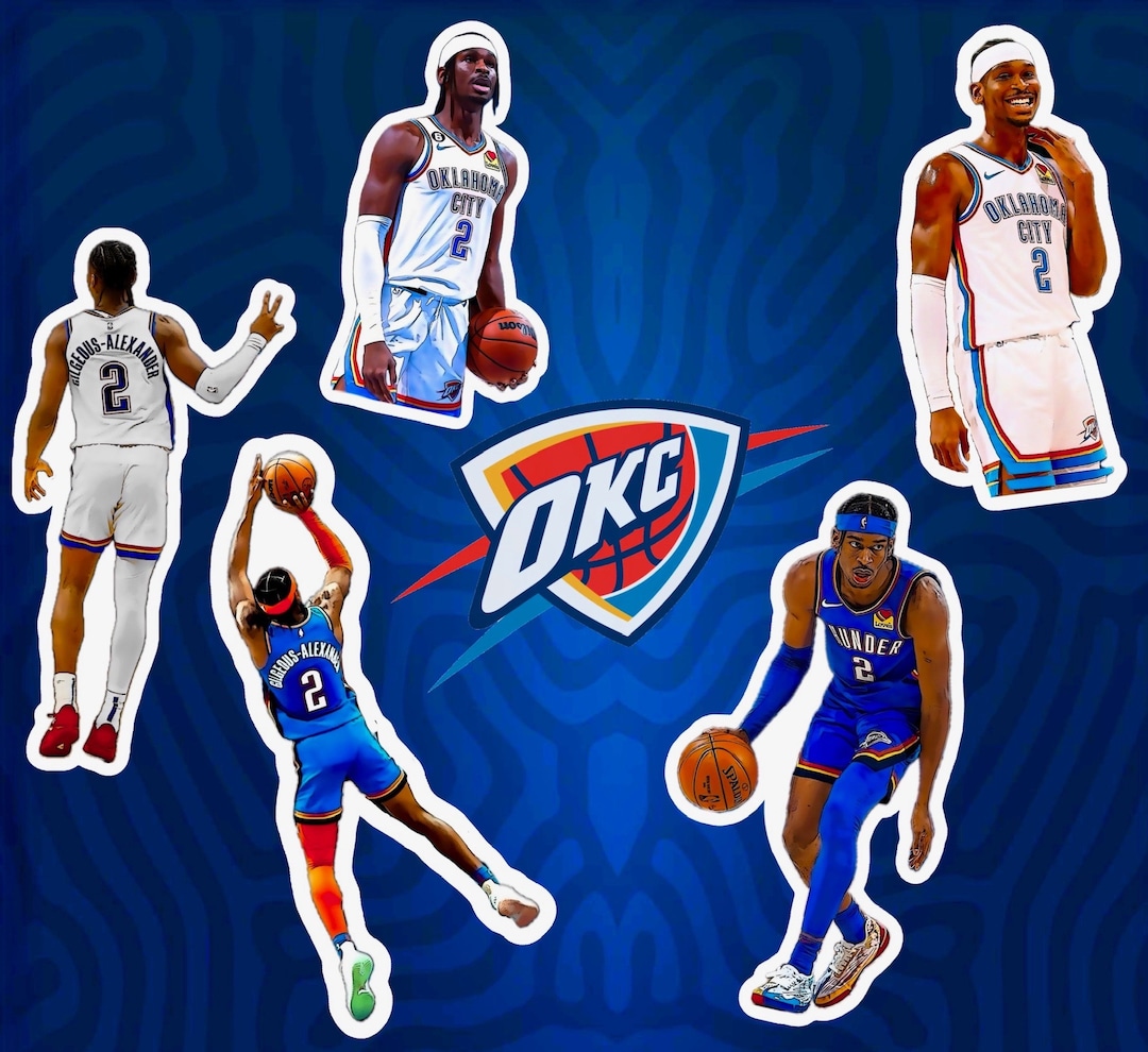 Shai Gilgeous-alexander Sticker Pack Waterproof, Durable, for Laptop ...