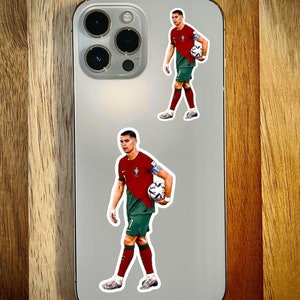 Cristiano Ronaldo Sticker Pack Waterproof, Durable, Soccer, Portugal ...