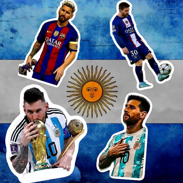 Messi sticker - Etsy México