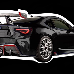 Subaru BRZ, Toyota 86, Scion FR-S Sticker Waterproof, Durable, Custom ...