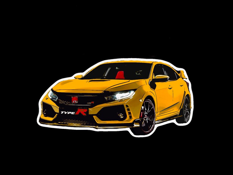 Honda Civic Type R Sticker Waterproof Durable Custom - Etsy