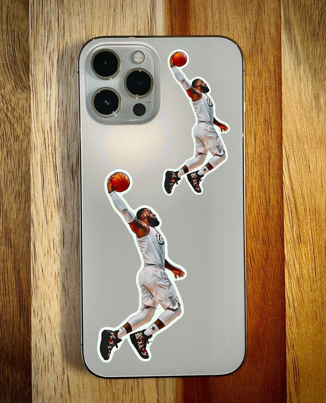 Lebron James Dunking Sticker Waterproof, Durable, Custom - Etsy