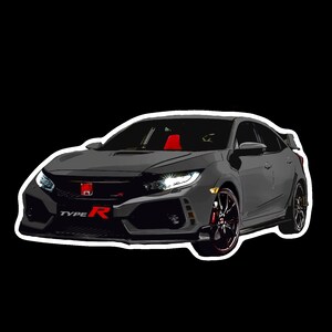 Honda Civic Type R Sticker Waterproof, Durable, Custom - Etsy