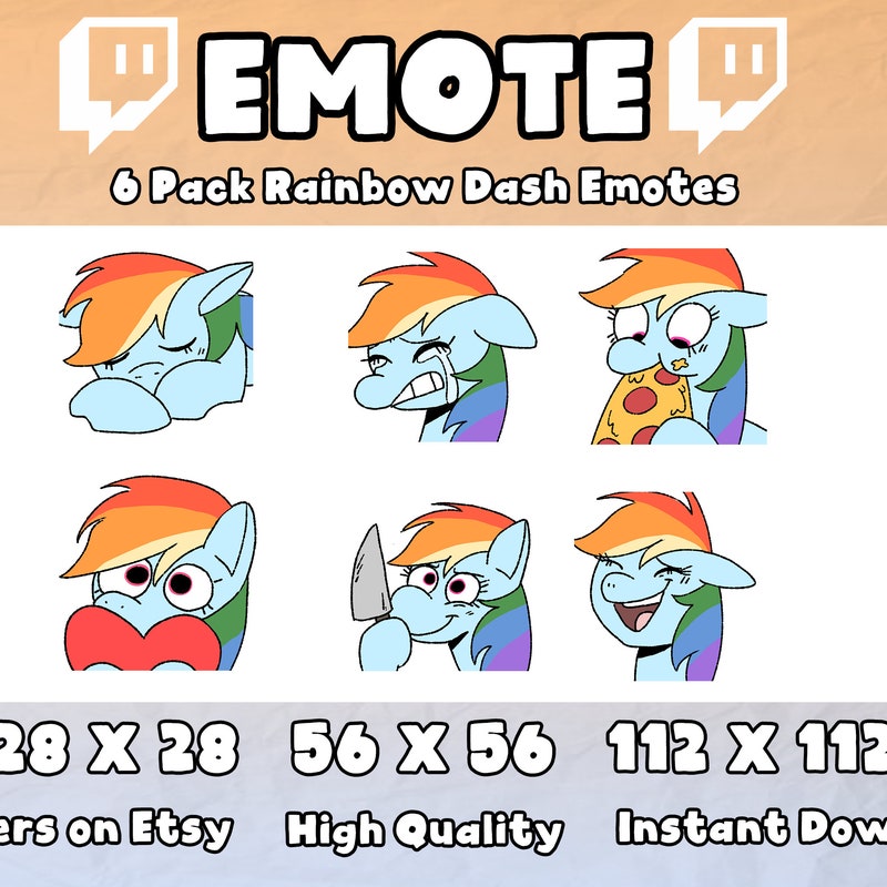 Mlp Rainbow Dash - Etsy