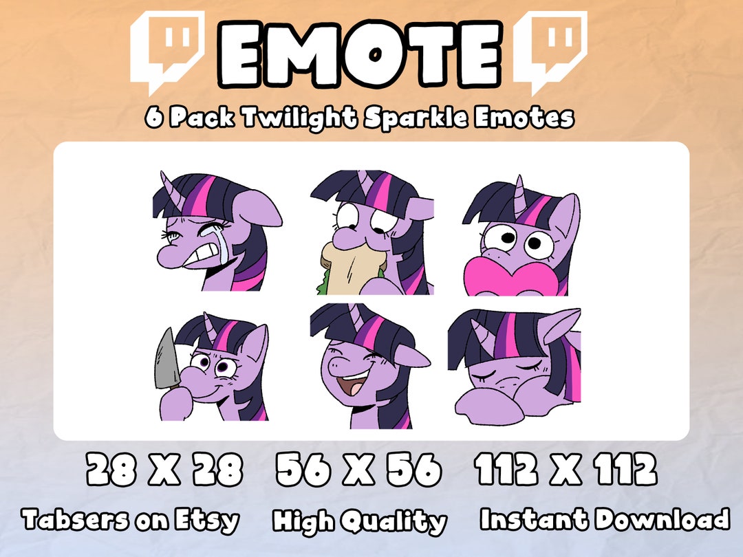 Princess Twilight Sparkle Emotes, MLP Twitch Emotes, My Little Pony ...