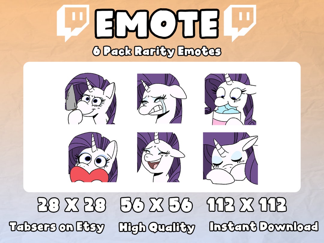 Emotes rareté, Emotes MLP Twitch, Emotes Discord My Little Pony, Emotes ...