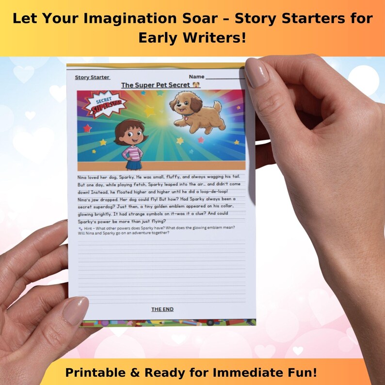 Superhero Writing Prompts for Kids | Printable Build-a-story Worksheets ...