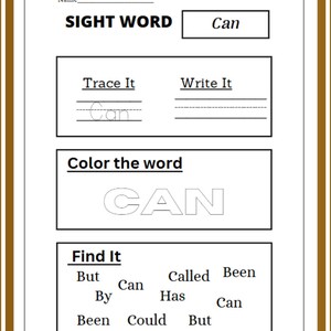 Fun Rhyming & Sight Word Activities for Educational Fun! Preschool ...