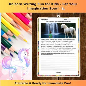 Unicorn Story Starters for Kids | Printable Creative Writing Prompts ...
