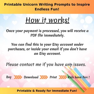 Unicorn Story Starters for Kids | Printable Creative Writing Prompts ...