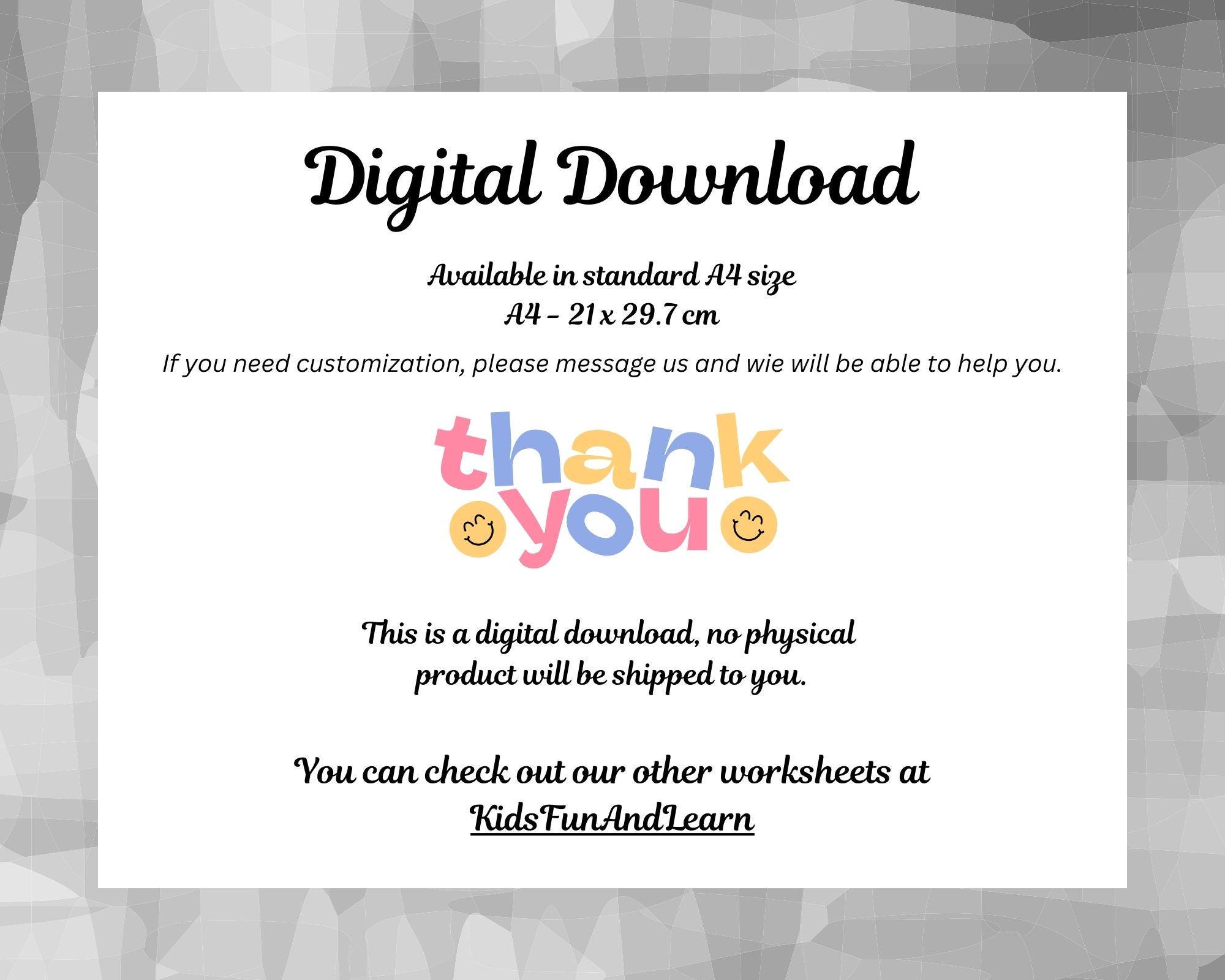Colorful 2025 New Year Resolution Worksheet for Kids | Digital ...