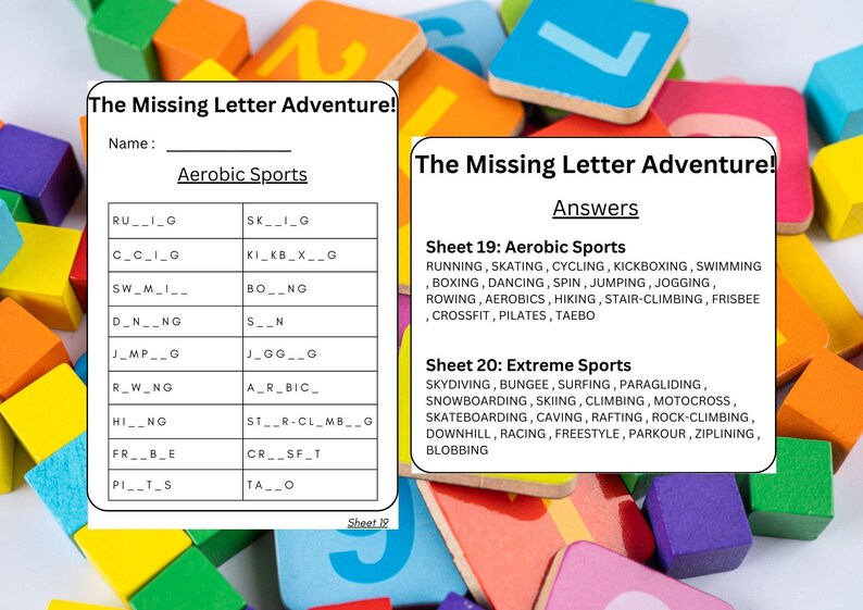 20 Fun Spelling Worksheets for Kids - Fill in the Blank Activities for ...