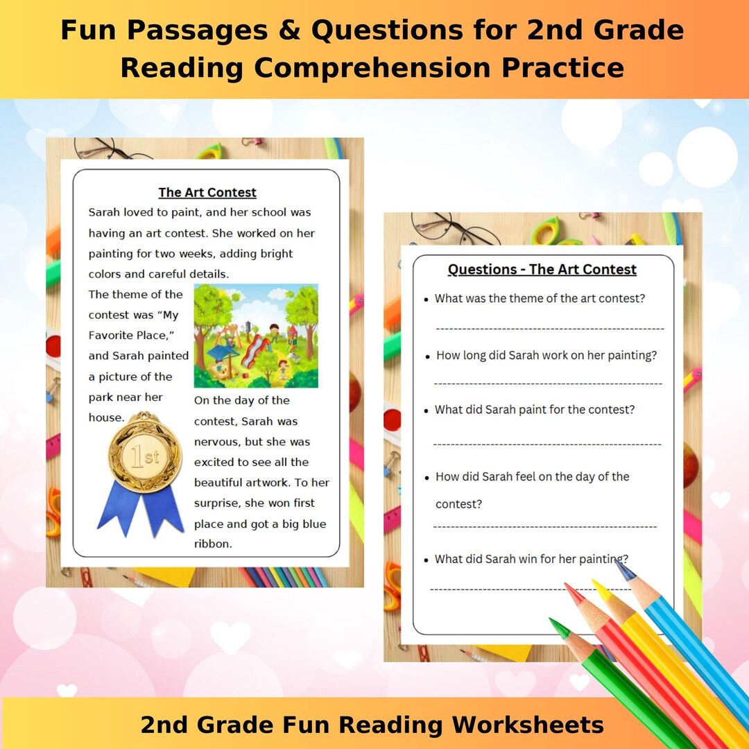 Reading Comprehension Sheets for Grades 1 and 2 | Ideal for ...