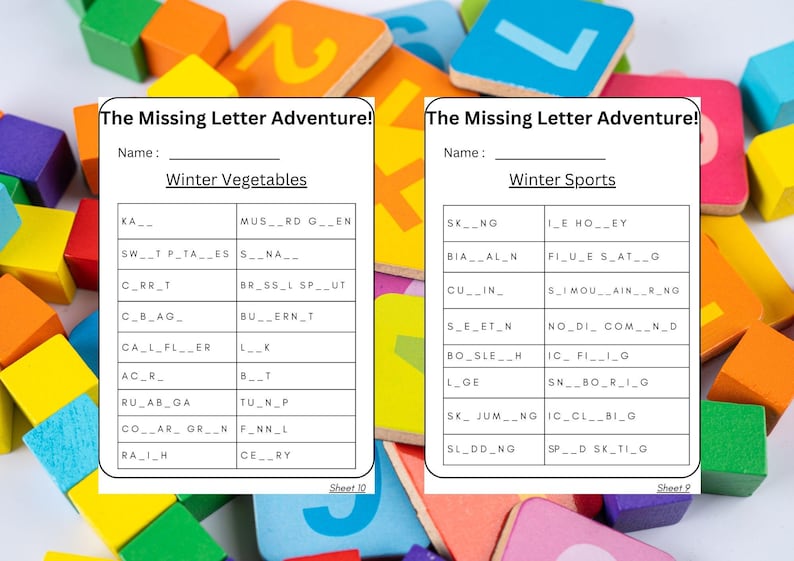 20 Fun Spelling Worksheets for Kids - Fill in the Blank Activities for ...