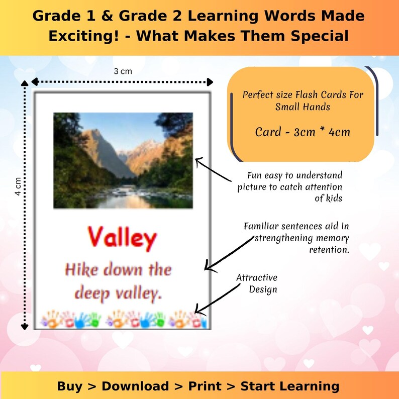 Kindergarten and Grade 1 Vocabulary Flashcards | 150 Fun Word Building ...