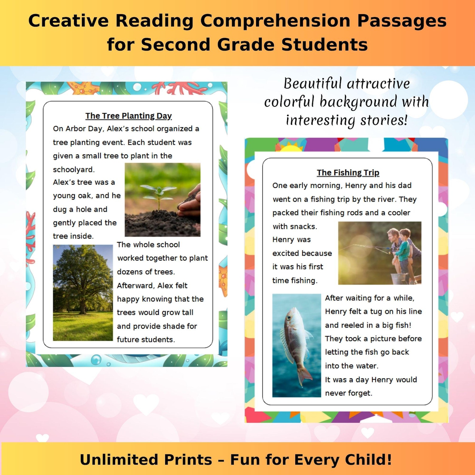Reading Comprehension Sheets for Grades 1 and 2 | Ideal for ...