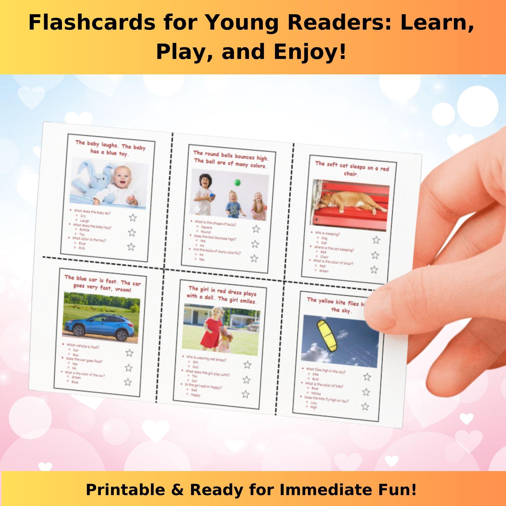 Printable Reading Flashcards for Preschoolers | 30 Fun Stories With ...
