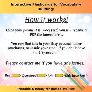 Kindergarten and Grade 1 Vocabulary Flashcards | 150 Fun Word Building ...