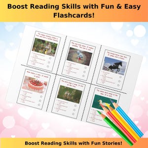 Printable Reading Flashcards for Preschoolers | 30 Fun Stories With ...