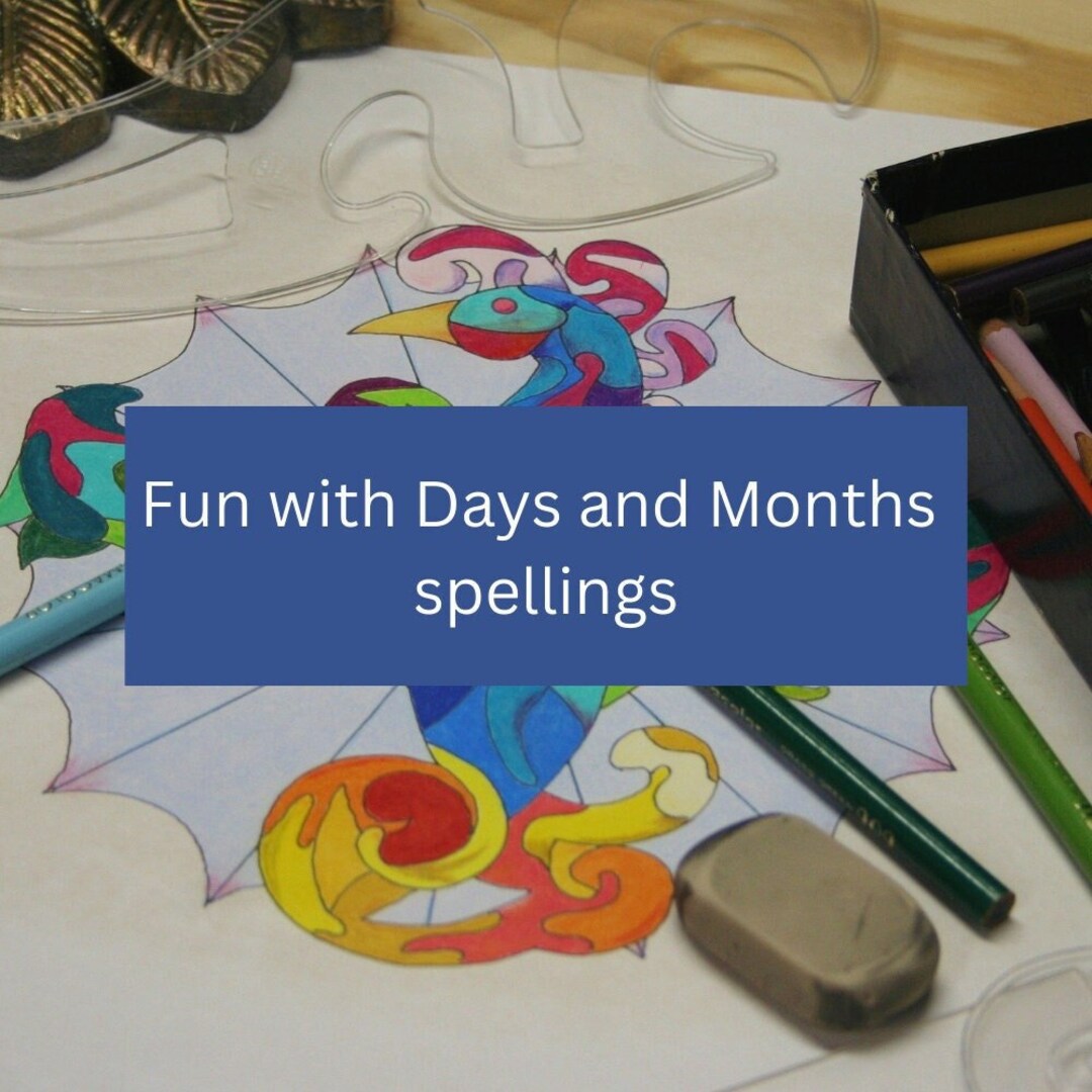 Fun Printable Worksheets for Learning Days and Months Spelling With ...